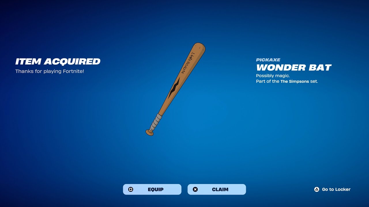 How To Get Wonder Bat Pickaxe NOW FREE In Fortnite! (Free Wonder Bat ...