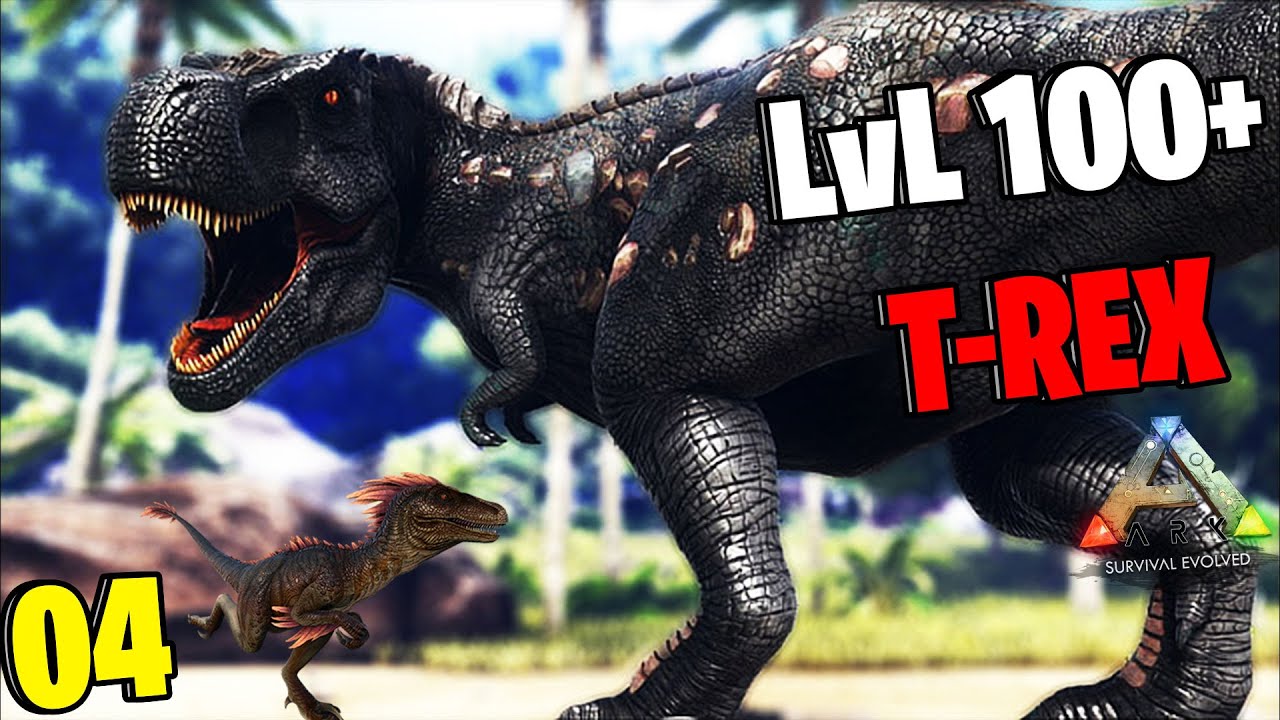 ARK Tame All Dinos "T-Rex 100+ Level" Ep04 with Akan22 - YouTube