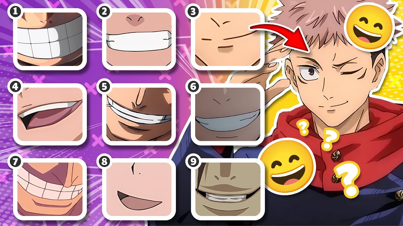 ANIME SMILE QUIZ 😁 | How many ANIME characters can you guess? | Anime ...