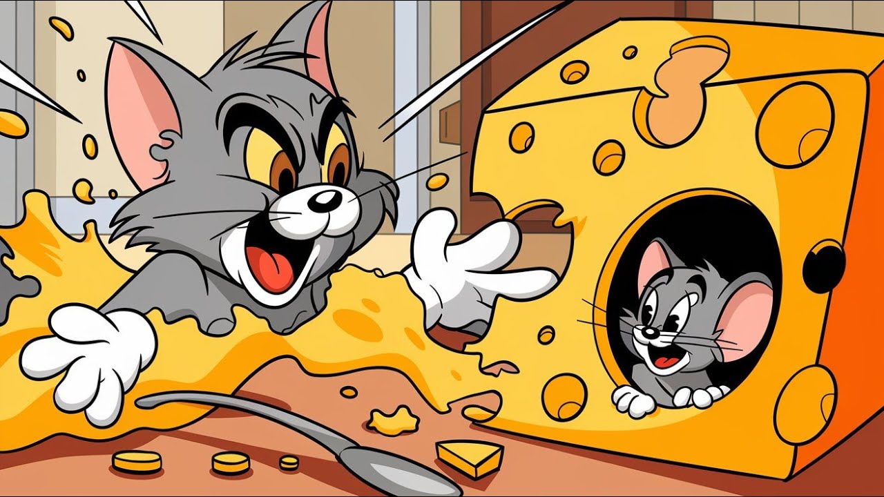 Tom & Jerry The Cheese Chase Chaos! 🧀🐭 | Funny Cartoon | Tom & Jerry ...