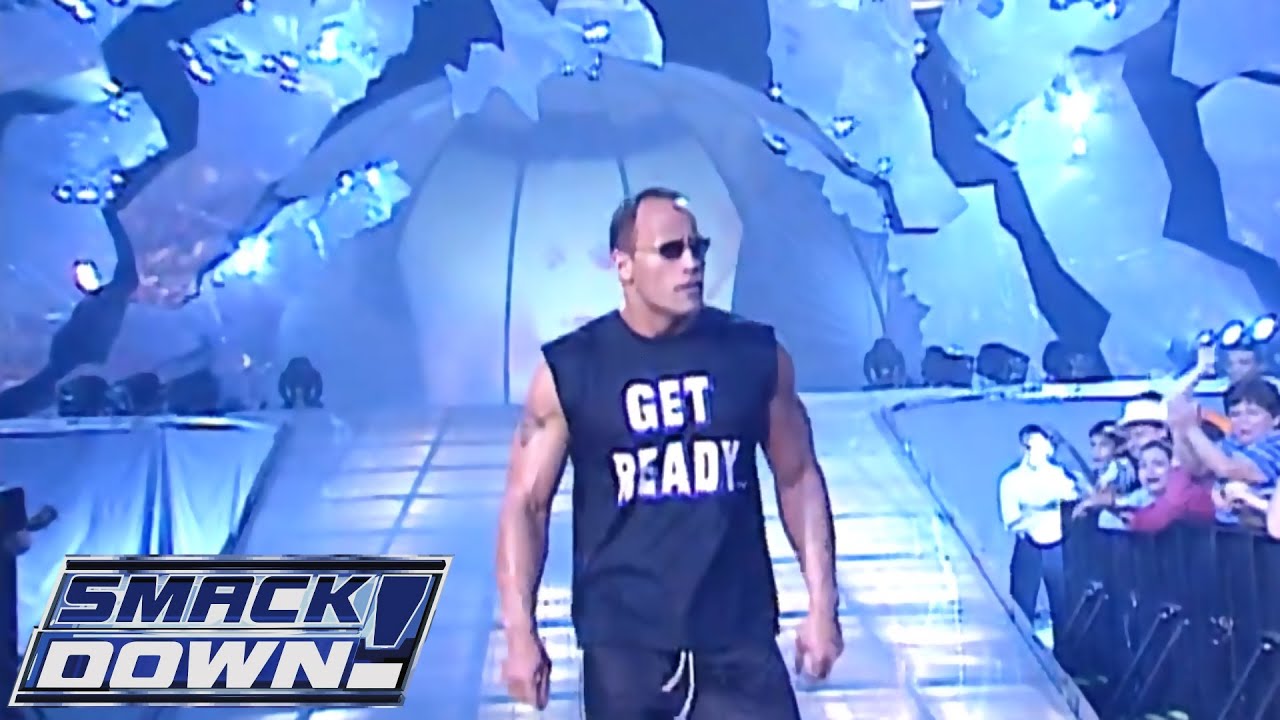 The Rock Entrance 2002 San Antonio, TX ( Huge Pop) SMACKDOWN! - YouTube