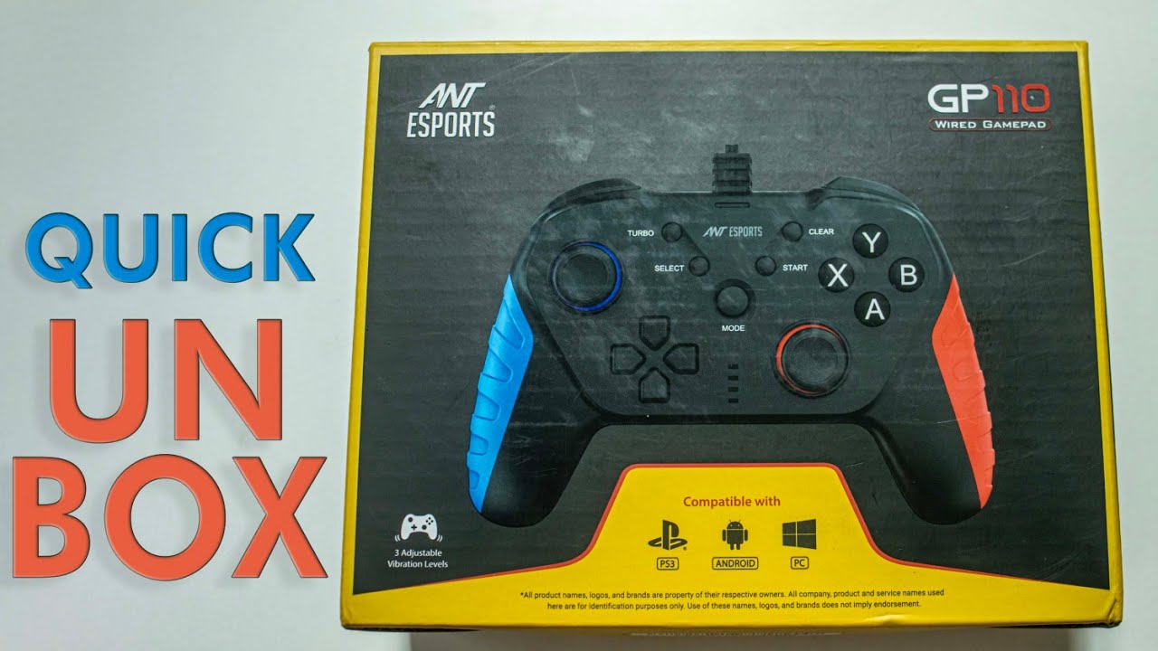 ANT ESPORTS GP 110 WIRED GAME PAD Quick Unbox #gglotech - YouTube