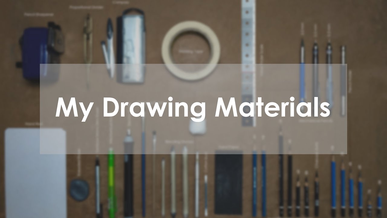 ️ Drawing Materials And Tools I Use For My Pencil Drawings 👨‍🎨 - YouTube