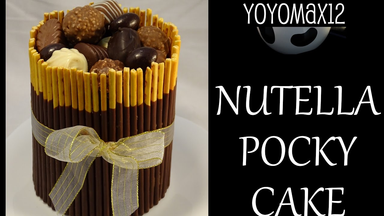 Chocolate Nutella Pocky Cake -with yoyomax12 - YouTube