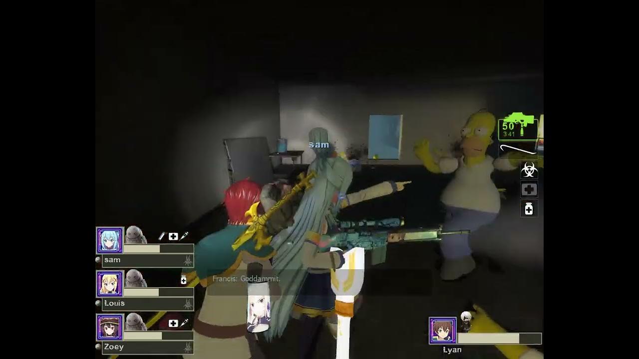 Konosuba in Left 4 Dead 2 Crash Course Part 1 - YouTube