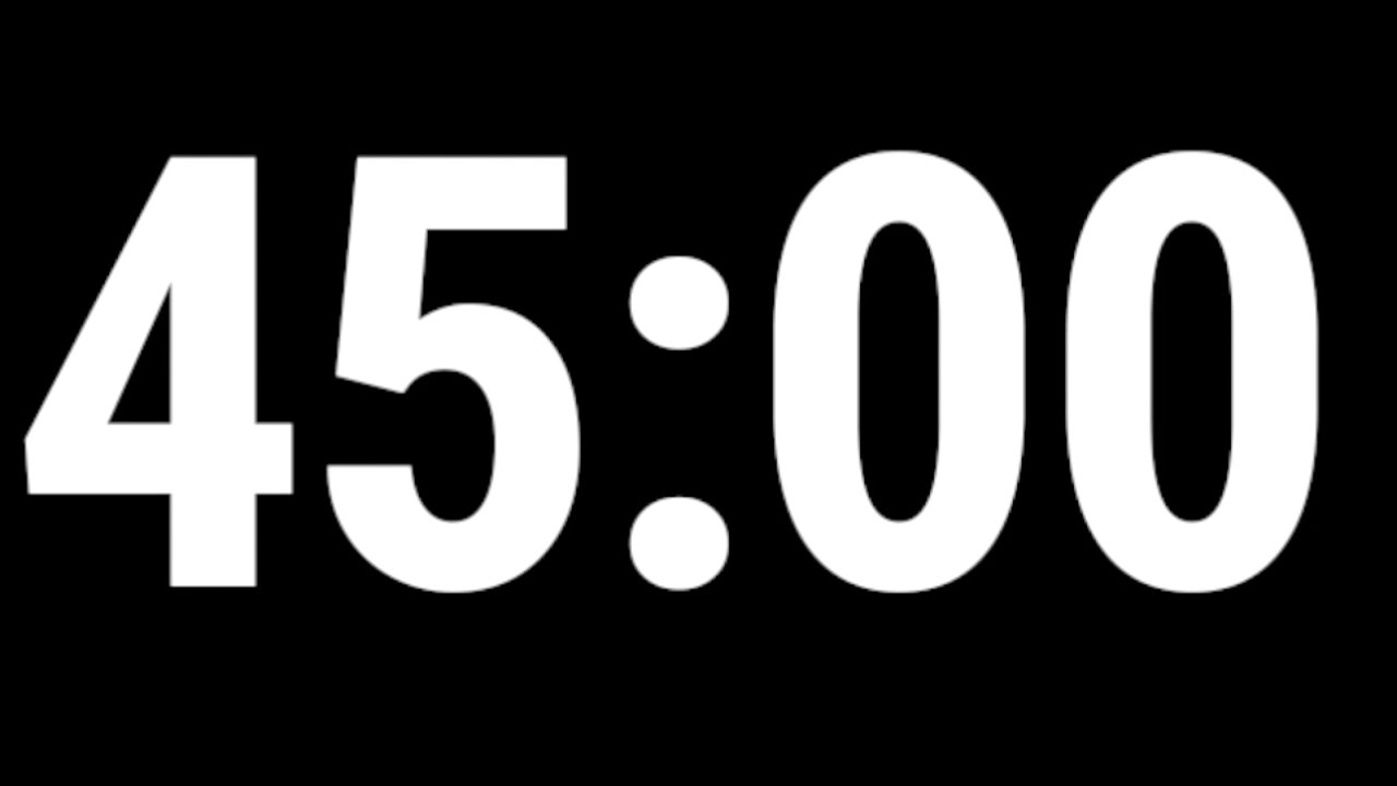 45 Minute Countdown Timer | 45 Minute Timer | 45 Minute Countdown ...
