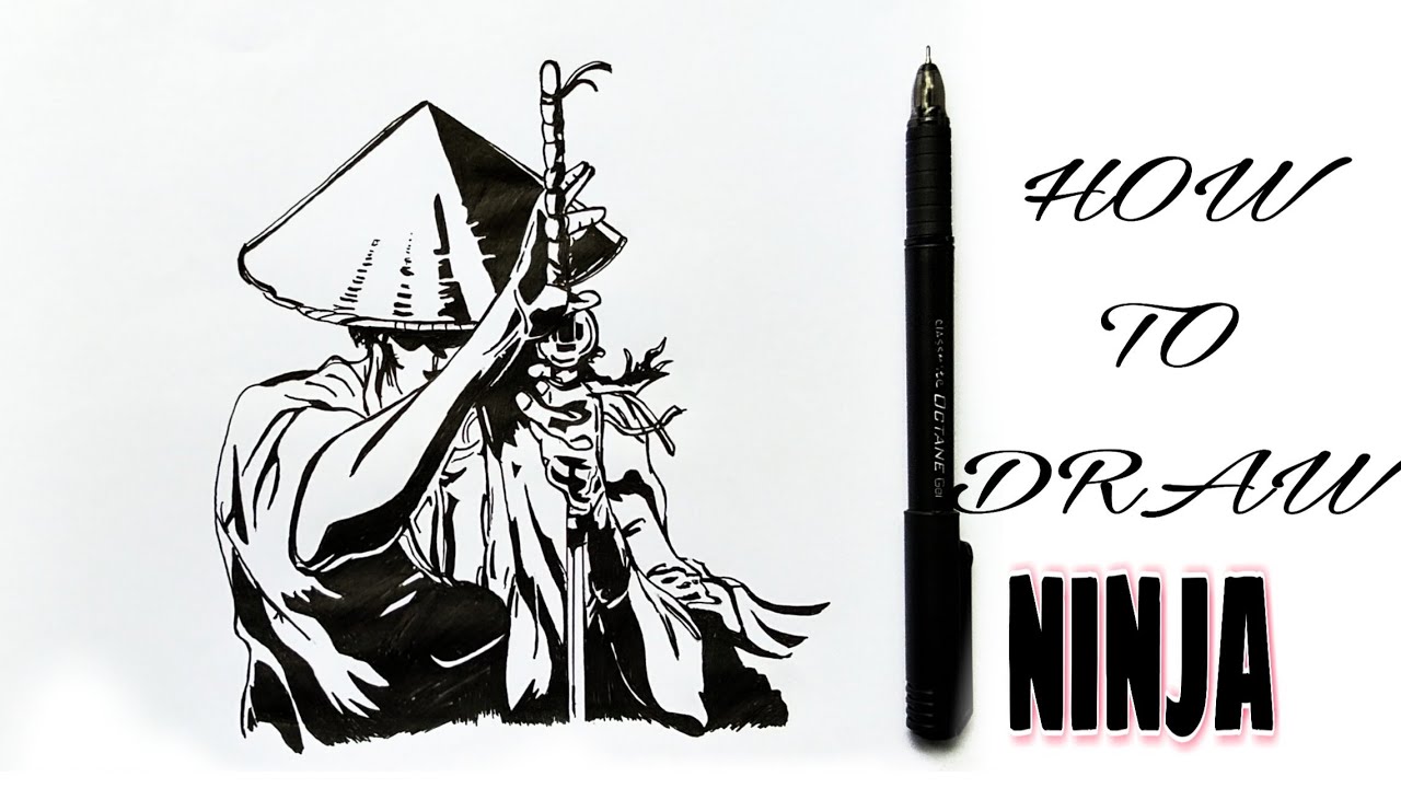 How to draw a Ninja / Chinese yaudha - YouTube