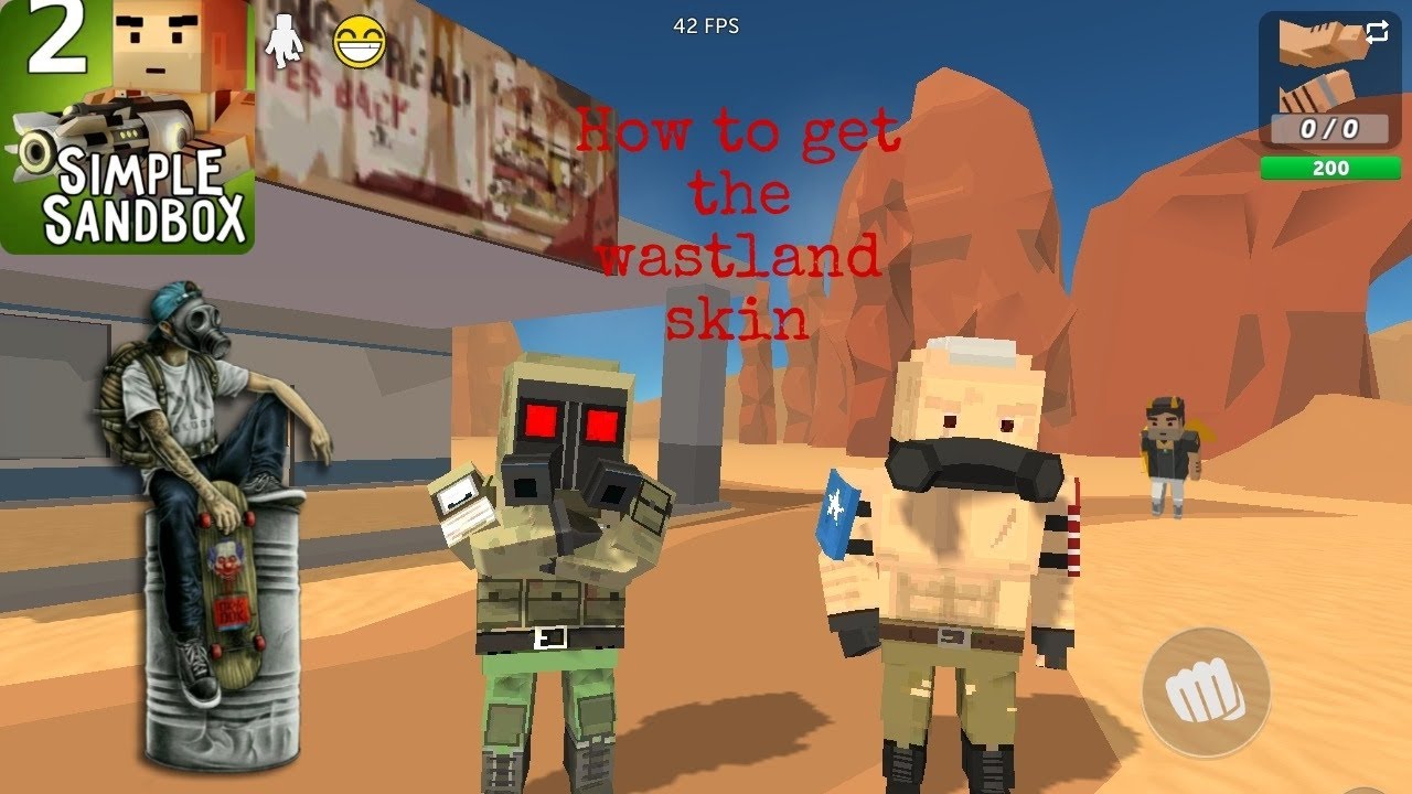 Simple sandbox 2 - How to get secret Apocalypse wastland skin|Ryder ...