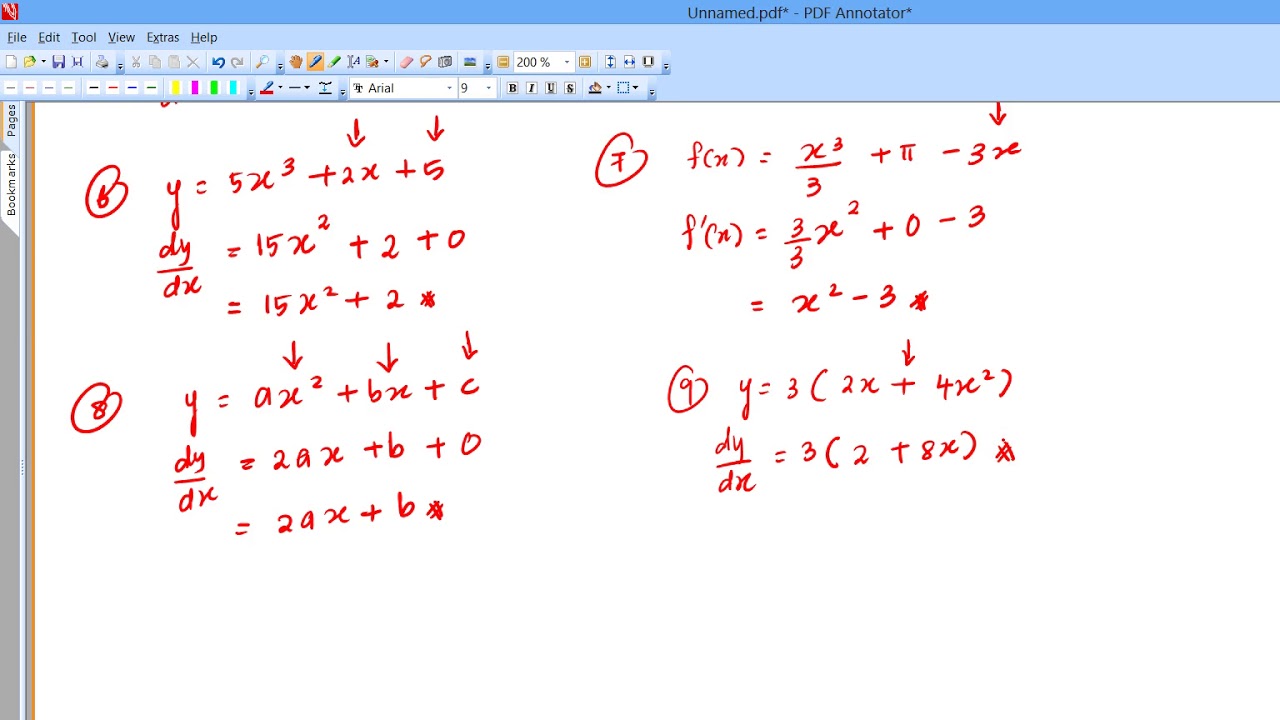 THE DERIVATIVE OF POLYNOMIAL FUNCTION - YouTube
