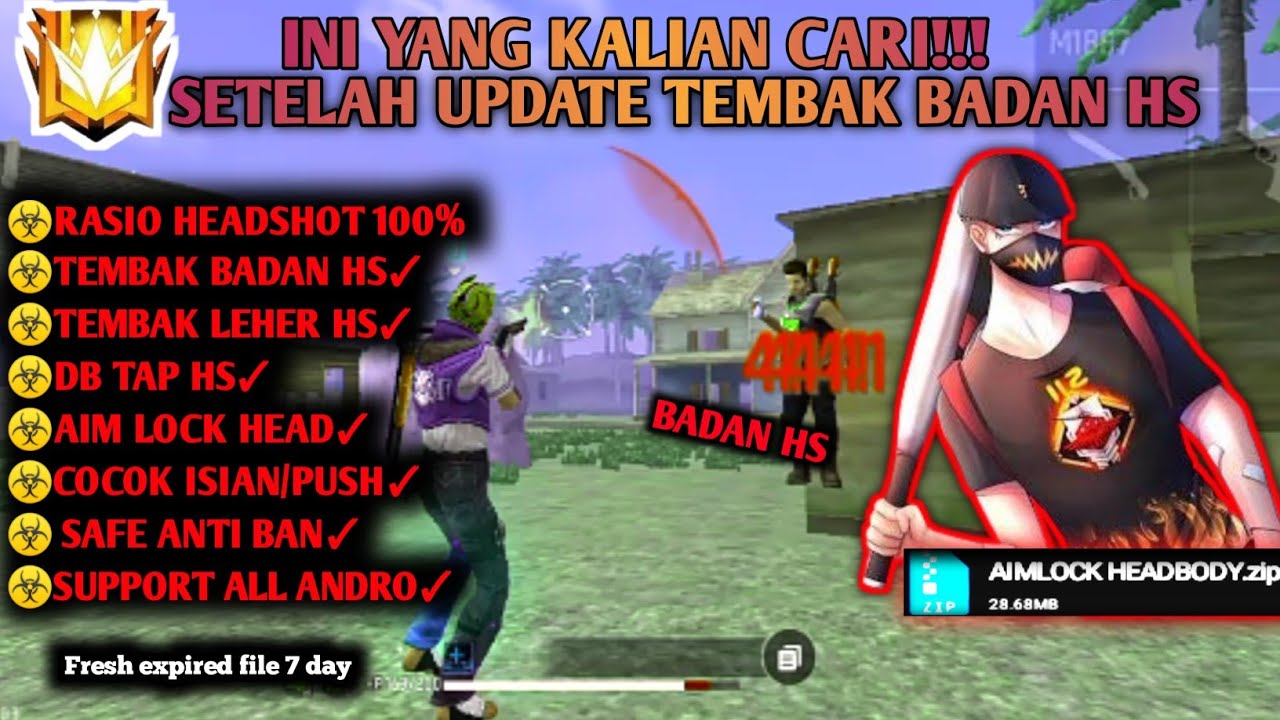 SCRIPT FF AUTO HEADSHOT | REGE FF AUTO HEADSHOT | OBB TEMBAK BADAN HEADSHOT | FF MAX,ORI 2024 ...