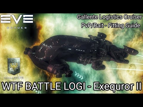 EVE Echoes WTF BATTLE LOGISTICS! - Exequror II PvP/Bait Fitting Guide ...