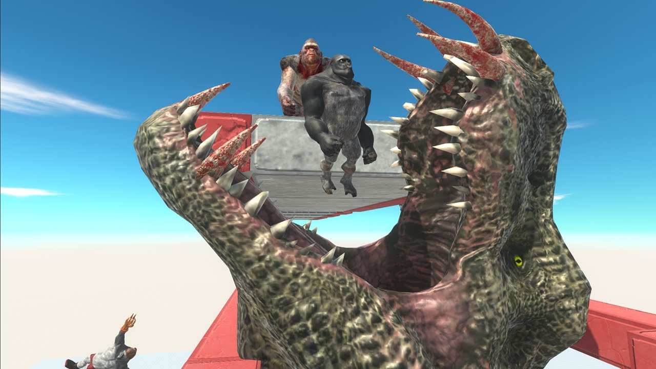 Who Will Run Through The Bite Of A T-rex? - Animal Revolt Battle ...