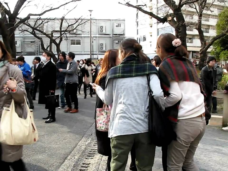 People in Tokyo after the Great East Japan Earthquake and Tsunami hits ...