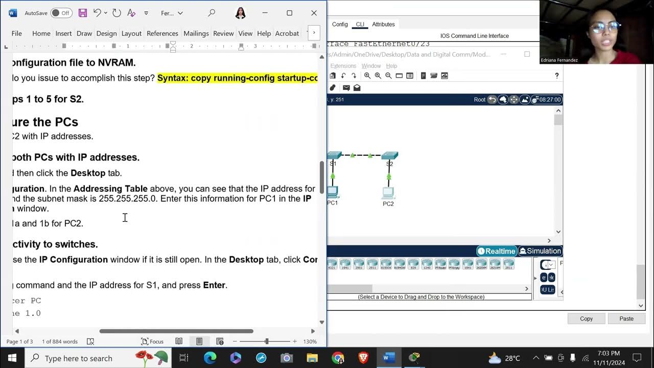 2.3.2.5 Packet Tracer - Implementing Basic Connectivity | CCNA Essentials 🌐 - YouTube