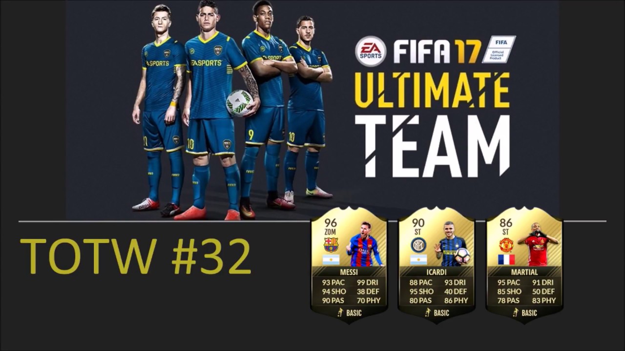 FIFA 17 ULTIMATE TEAM FUT TOTW 32 PREDICTIONS TRADING - MESSI - ICARDI ...