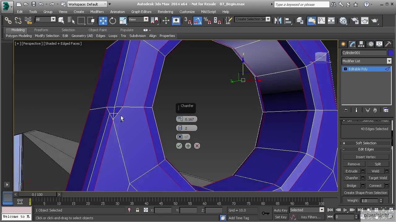 Modeling in 3ds Max - Using a Cylinder for Box Modeling - YouTube