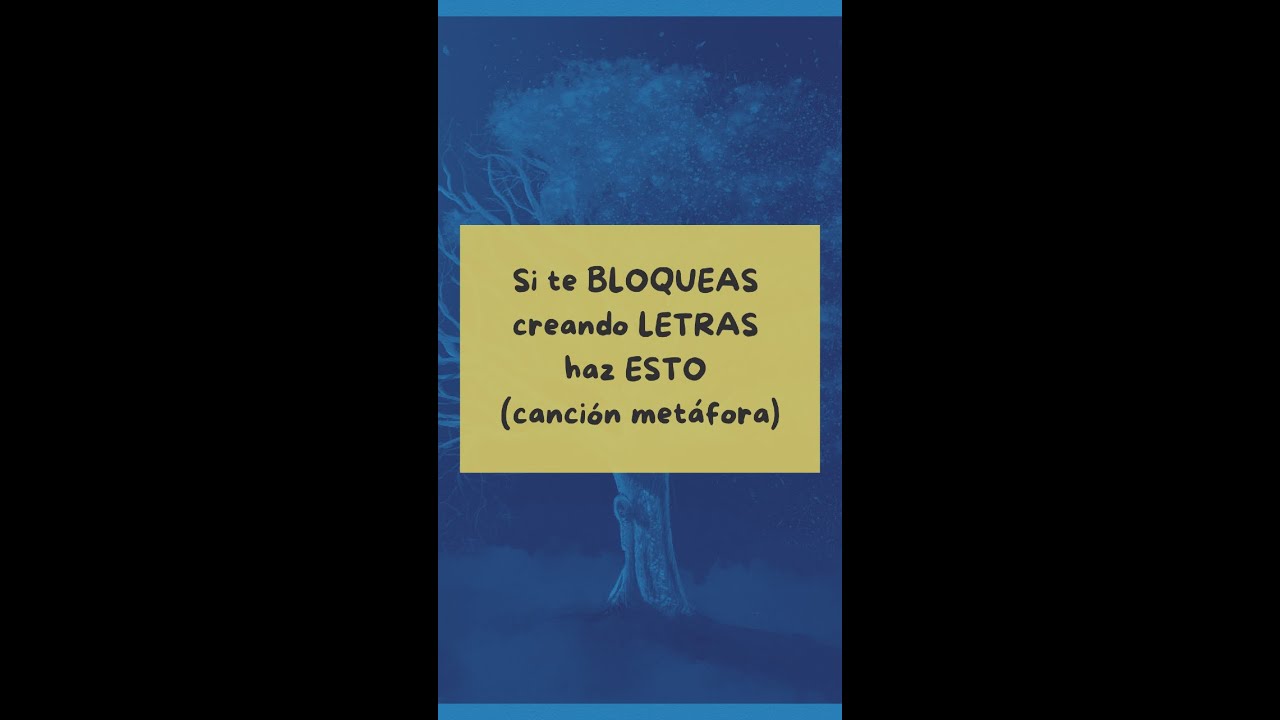 si te bloqueas creando letras, escucha esto. - YouTube