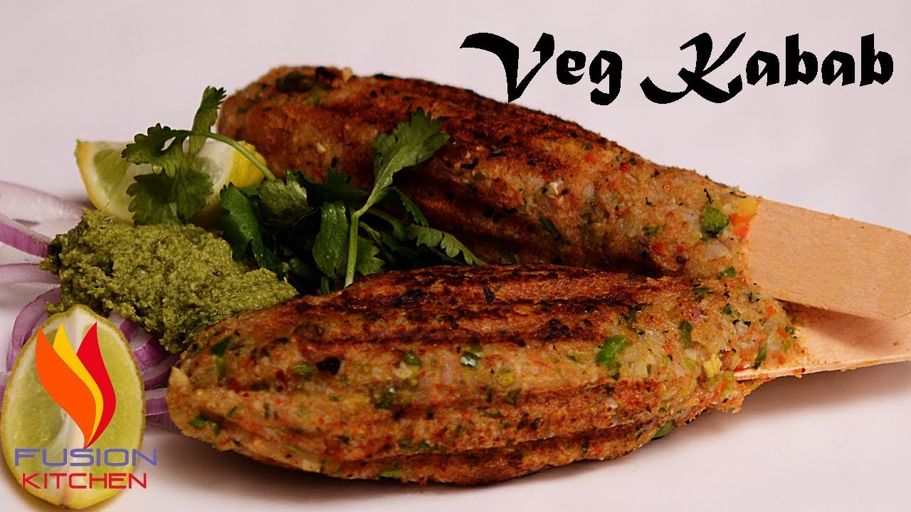 Veg Kabab,Popular Veg Starter Recipe,Mix Vegetable kebab,Seekh kabab ...