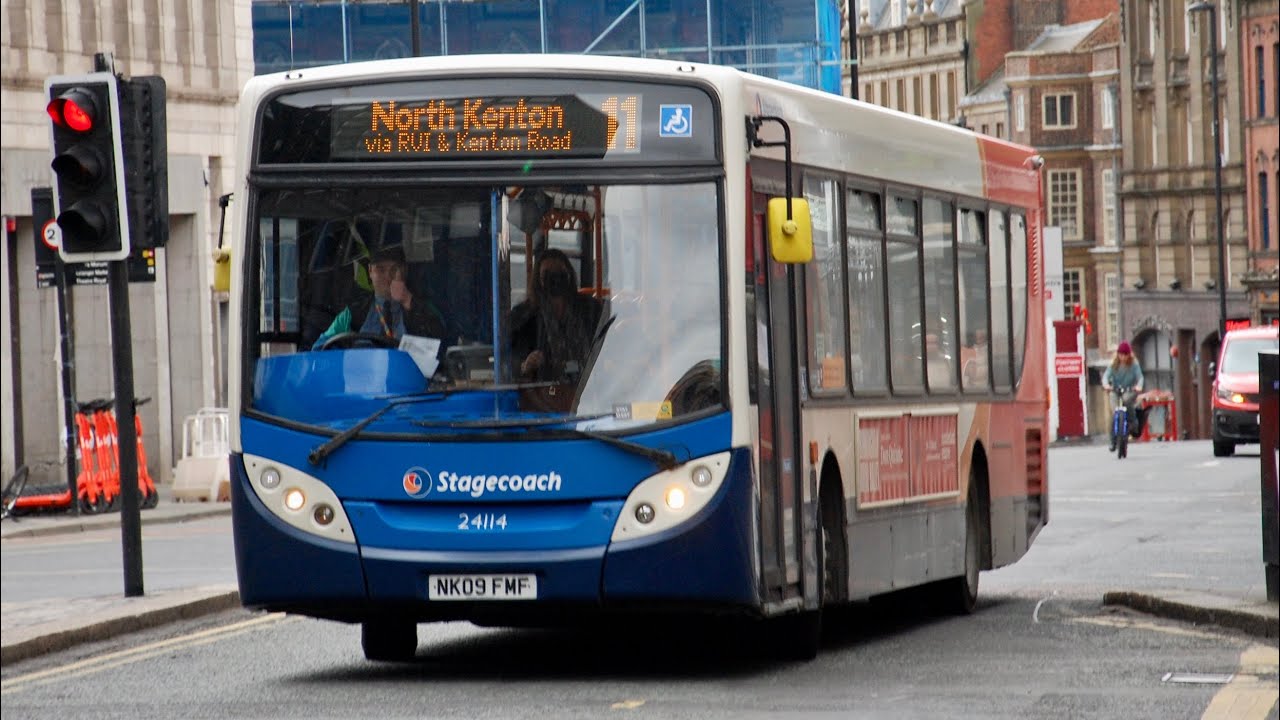 Front View: Stagecoach North East 24114 (NK09FMF) MAN 18.240LF/Enviro ...
