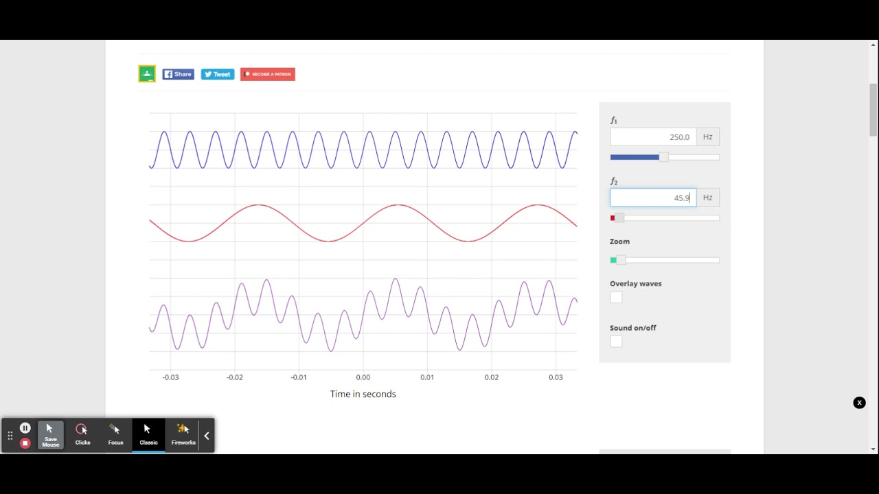 wave interference (different frequencies) (A-level Physics) - YouTube