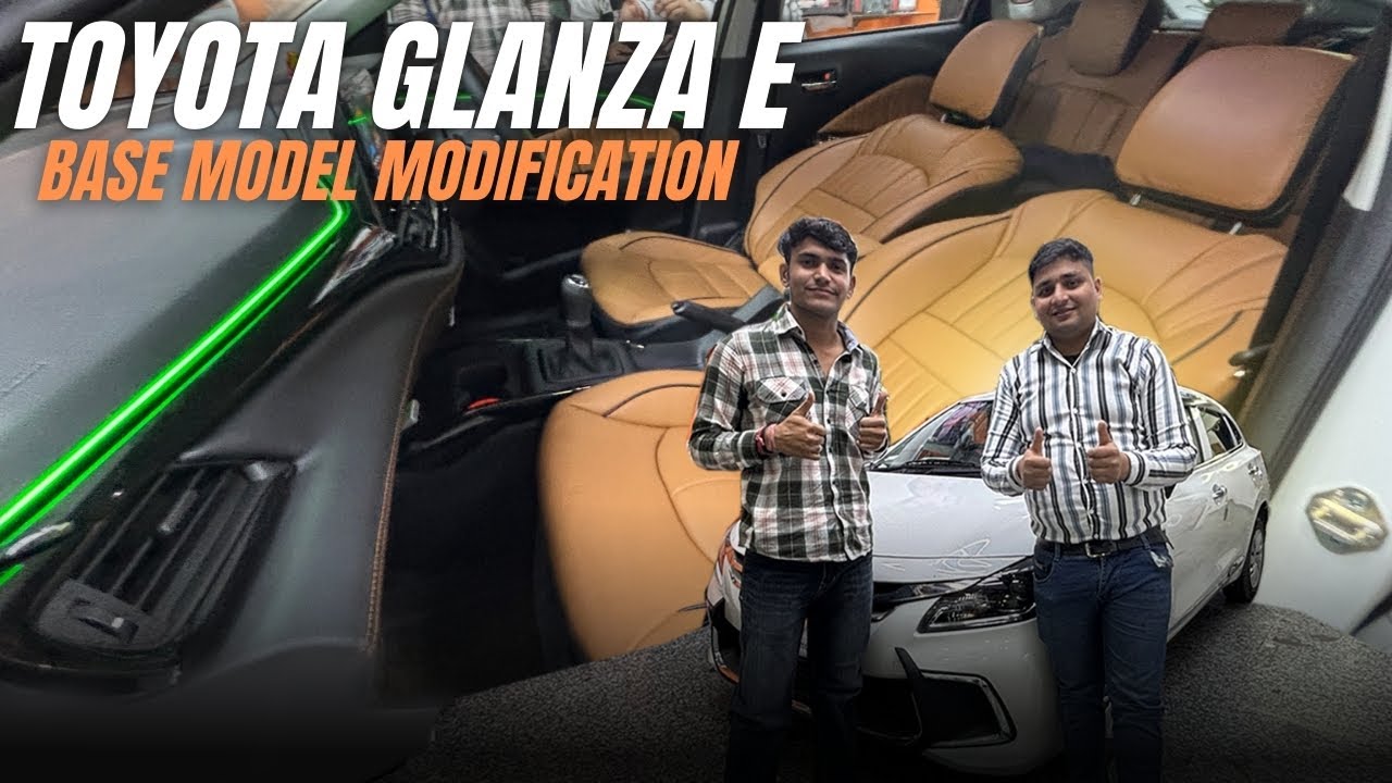 Toyota Glanza E Base Model Modification | full Interior Modification ...