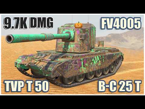 FV4005, TVP T 50/51 & B-C 25 t • WoT Blitz Gameplay