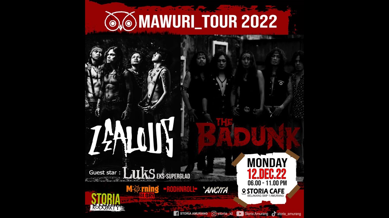 "Mawuri Tour 2022" Zealous X The Badunk 12/12/22 at. Storia Cafe ...