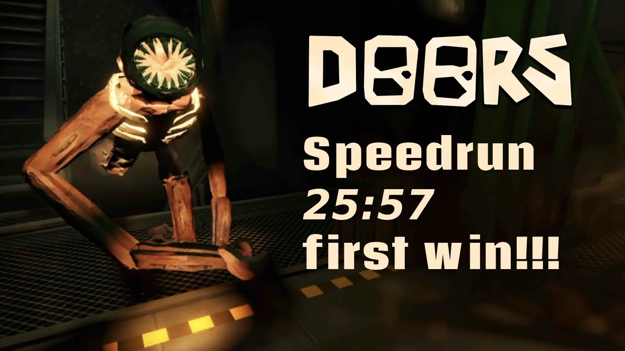 Roblox DOORS SPEEDRUN 25:57 (my first solo win) - YouTube