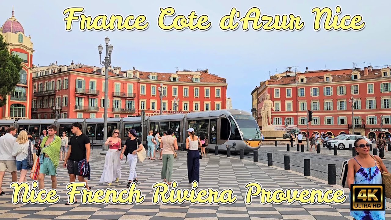 Nice walking tour French Riviera France 4K 60fps UHD 20 minutes of ...