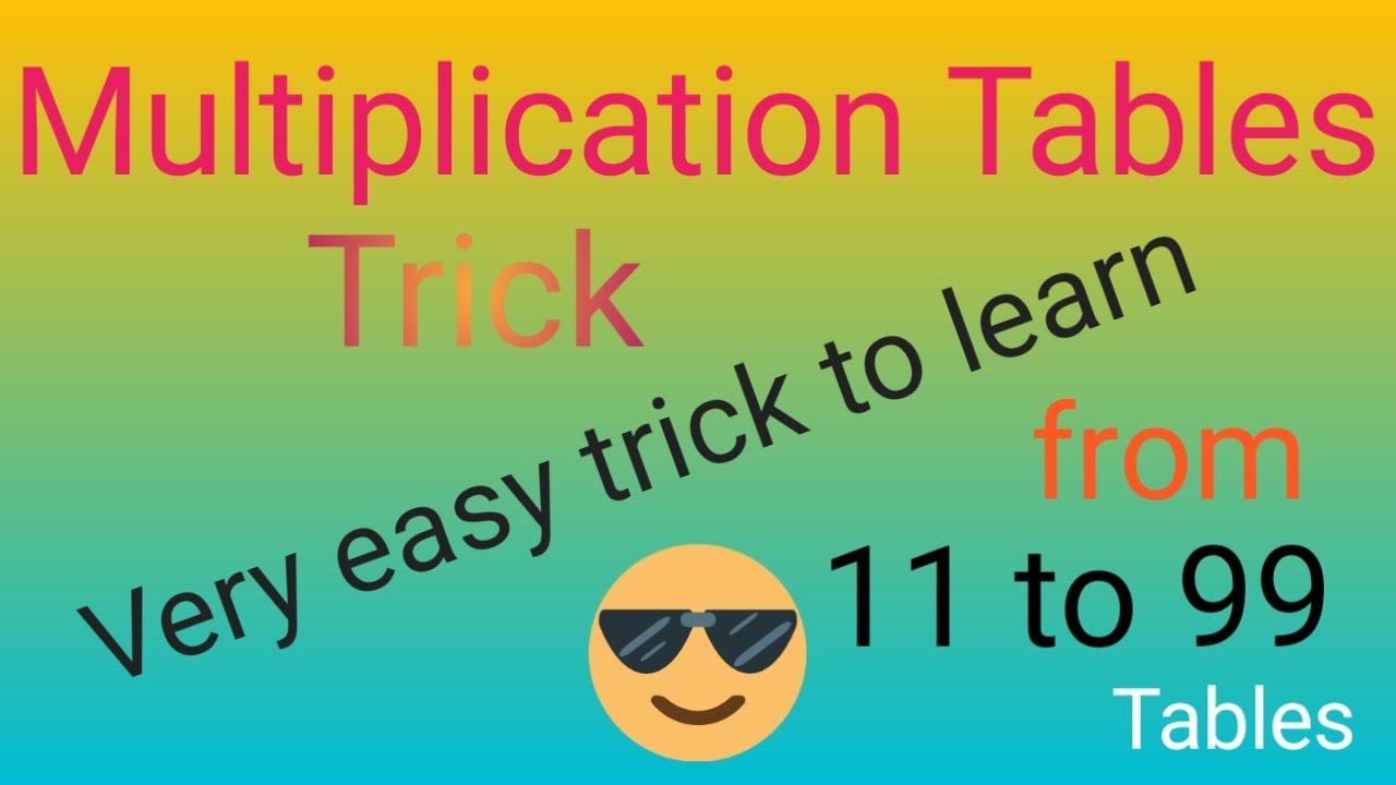 Fastest And Easiest Way To Remember Multiplication Tables From Fastest And Easiest Way To Remember Multiplication Tables From
