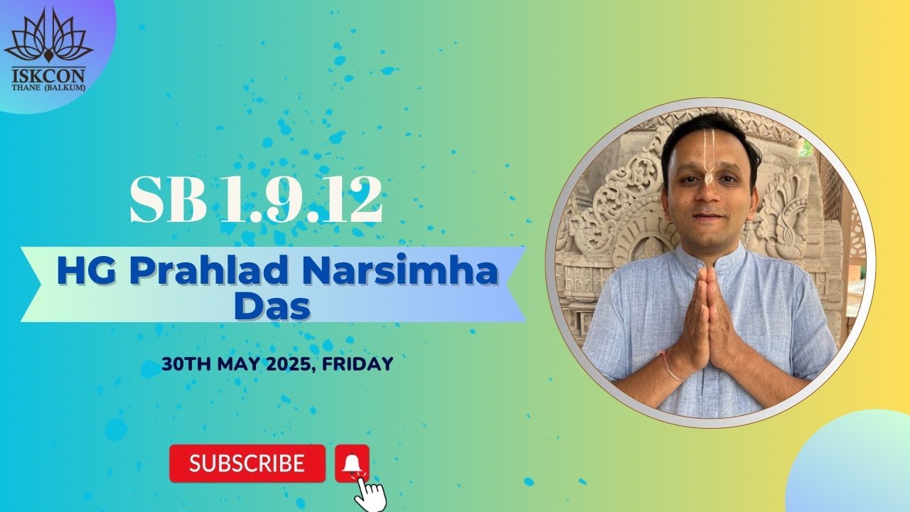 The Passing Away Of Bhishma Deva | SB 1.9.12 | HG Prahlad Narsimha Das ...