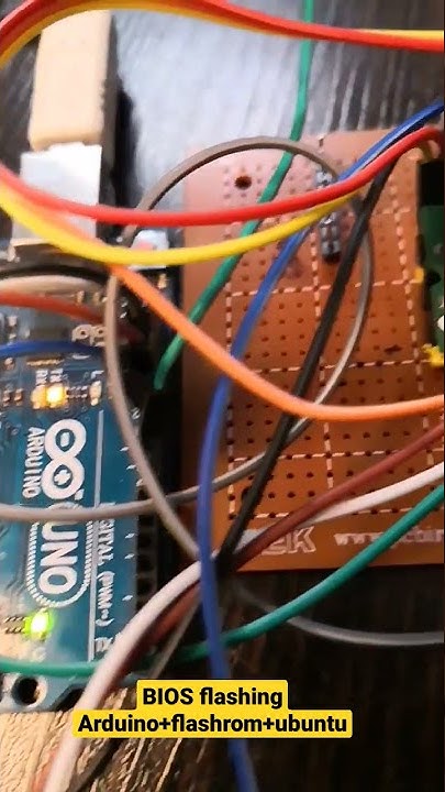 BIOS flashing using Arduino + Ubuntu + flashrom #short #shortvideo # ...