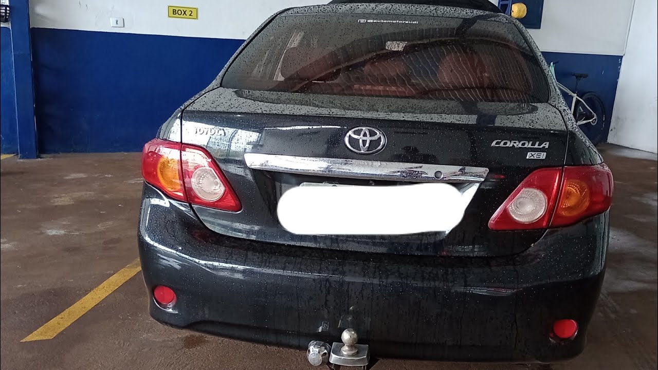 Localização do número do chassi e motor Toyota Corolla XEI 16 valve ...