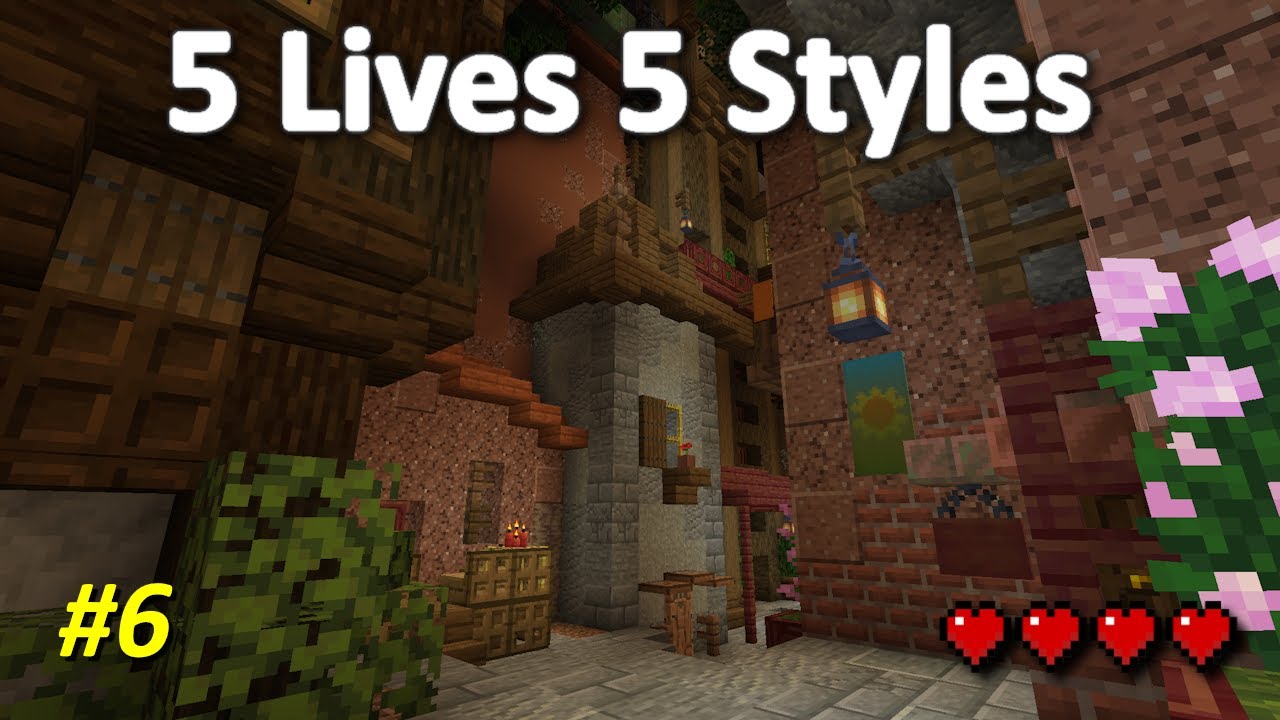 5 Lives 5 Styles ep6 - Building a BIG Street Underground in Minecraft ...