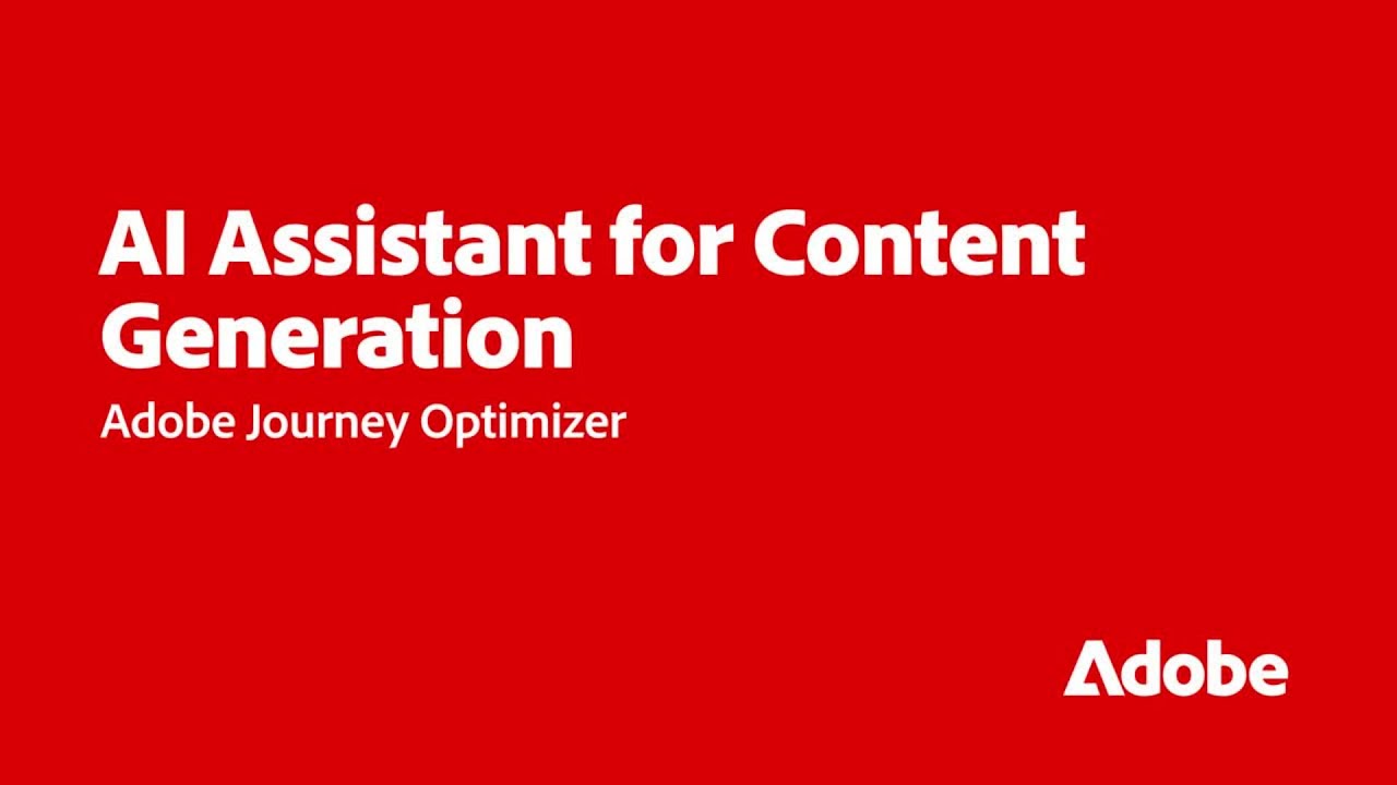 Create AI-Assisted Content & Variations Across Channels in Journey ...