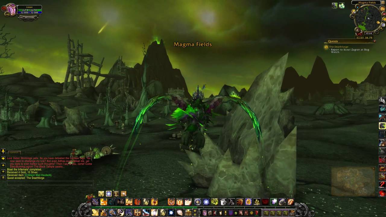 The Deathforge Quest ID 10599 Playthrough Shadowmoon Valley - YouTube