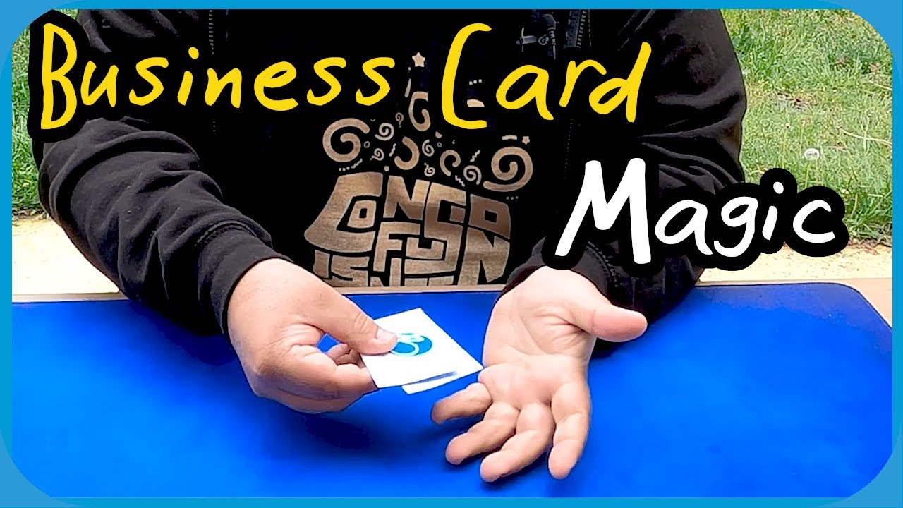 EASY Business Card Magic Trick - TUTORIAL - YouTube