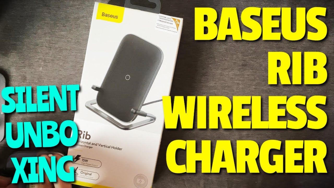 Baseus Rib Wireless Charger | Silent Unboxing | 4K | No Commentary - YouTube