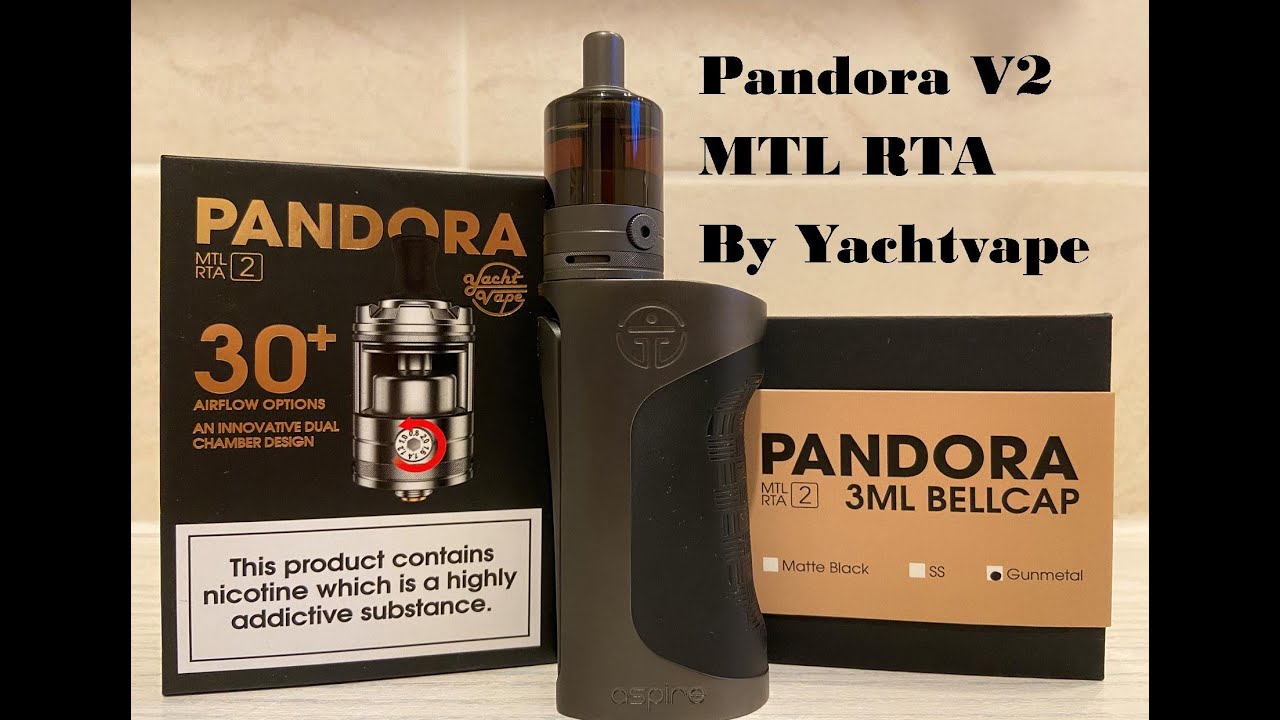 Pandora V2 MTL RTA | By Yachtvape | Superb flavour & throat hit ...