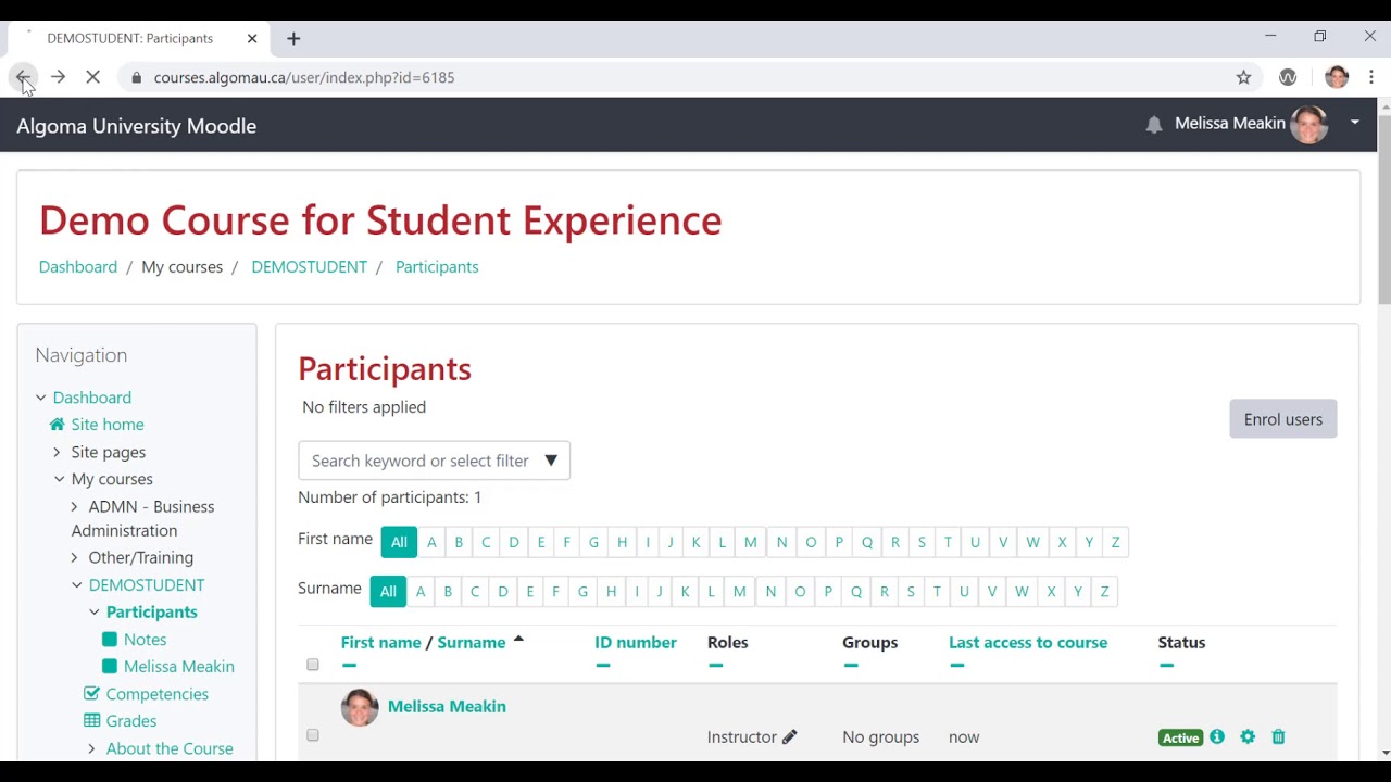 Moodle Demo - Orientation - YouTube