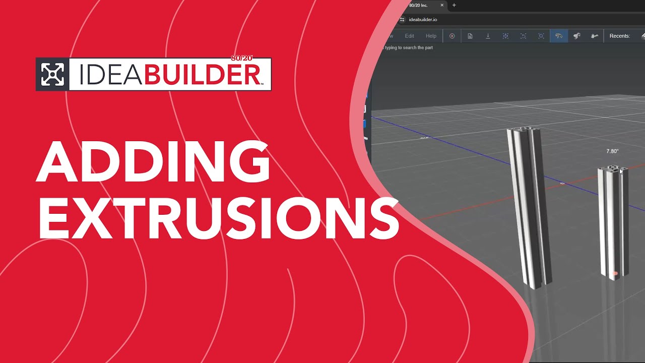 80/20: Inserting Extrusions in IdeaBuilder - YouTube