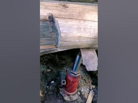 Как поднять тяжелый дом без фундамента. - YouTube