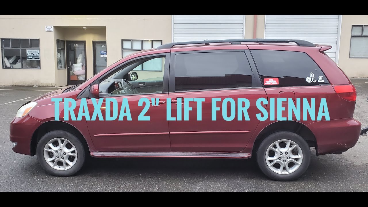 Traxda 2-in LIFT Toyota sienna overview - YouTube