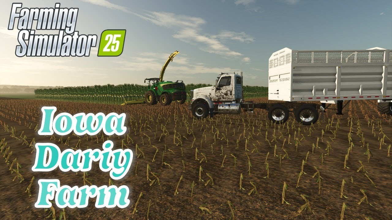 Farming Simulator 25 Ep6 Last day of silage season/ Iowa Dairy Farm ...