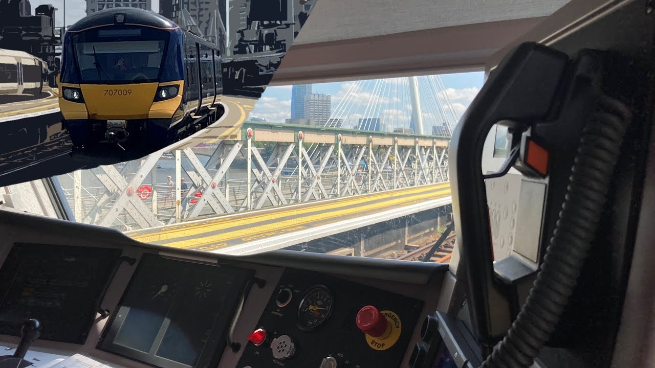 Blue Class 707 at Charing Cross ft. Cab Pictures - YouTube