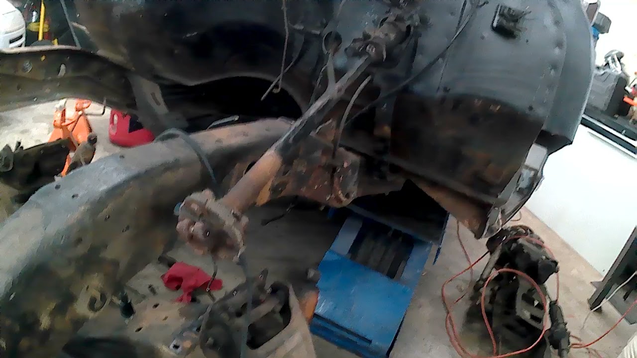 1968 C10 truck front crossmember removal - YouTube
