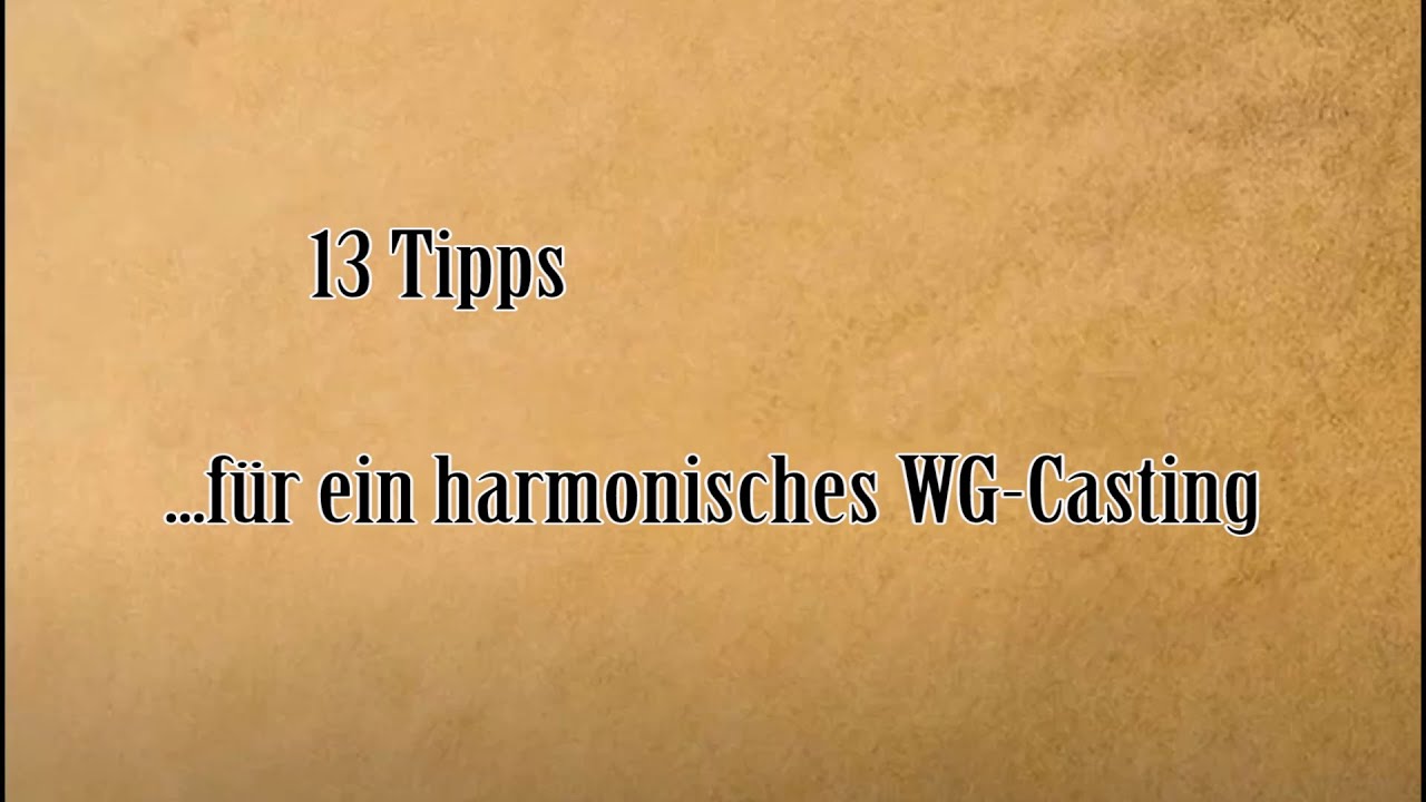 13 Tipps für ein harmonisches WG-Casting - Stephan mit PH - YouTube