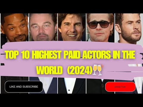 Hollywood Top 10 Highest Paid Actors 2024 | Hollywood actors salary ...