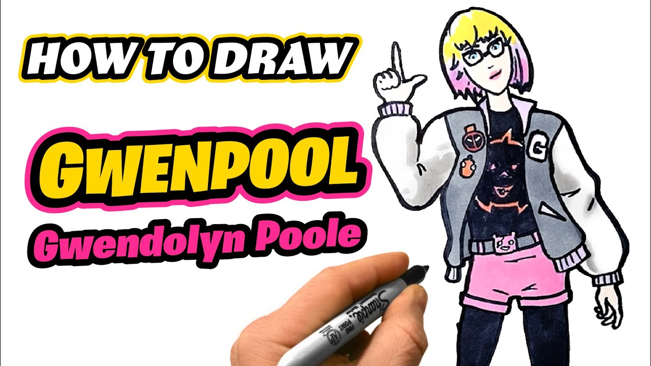 How To Draw Gwenpool | Gwendolyn Poole | Step by Step Drawing Tutorial ...