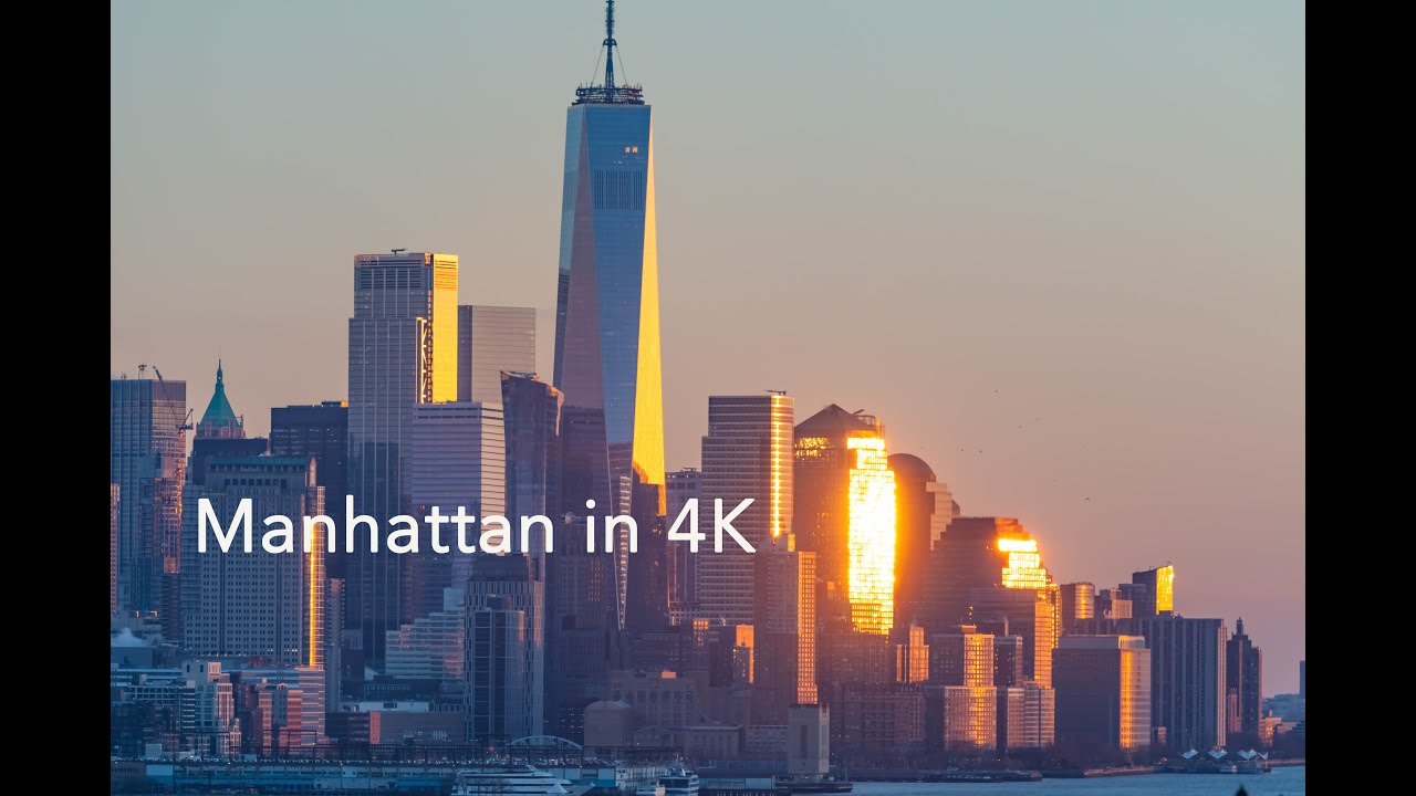 WTC sunset light in 4K resolution - YouTube